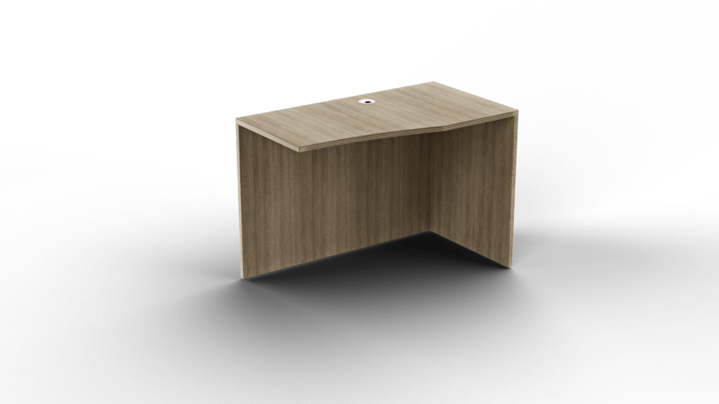Ryker 24x42 Right Crvd Return Shell | NDI Office Furniture